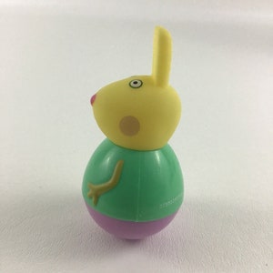 Peppa Pig Weebles Rebecca Rabbit 3 Figure Character Toy Collectible ...