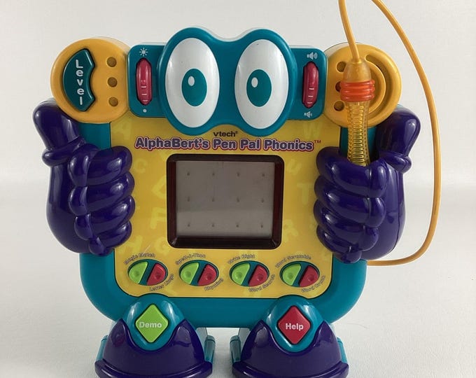 Vtech Alpha Bert's Pen Pal Phonics Electronic Learning Toy Spelling ...
