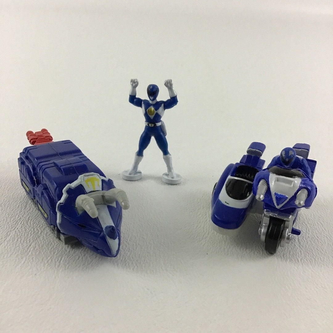 Mighty Morphin Power Rangers Micro Machines Blue Ranger Figures Vintage ...
