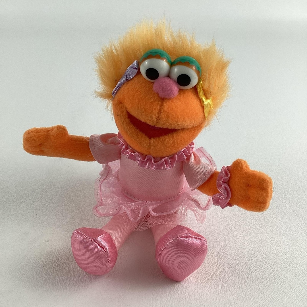 Sesame Street Ballerina Zoe 7" Plush Bean Stuffed Animal Toy Muppet ...