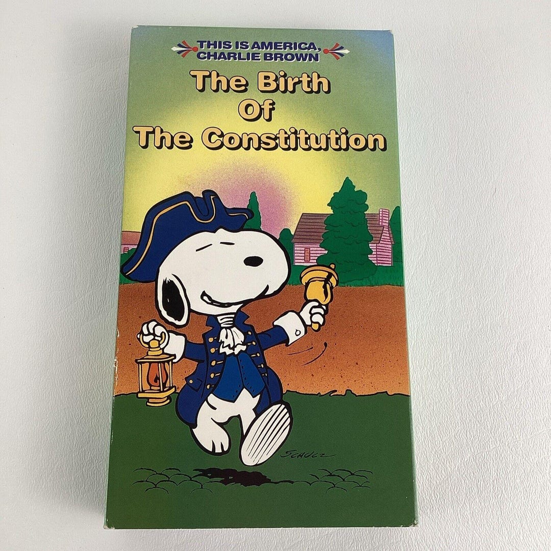 This is America Charlie Brown VHS Tape the Birth of the Constitution ...