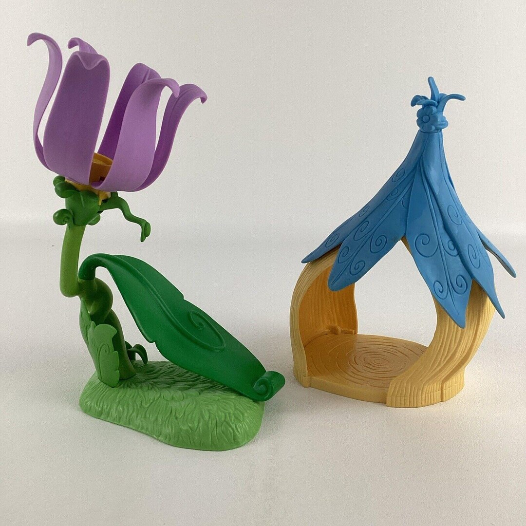 Disney Fairies Tinker Bell Take Flight Flower Playset Pixie Hut ...