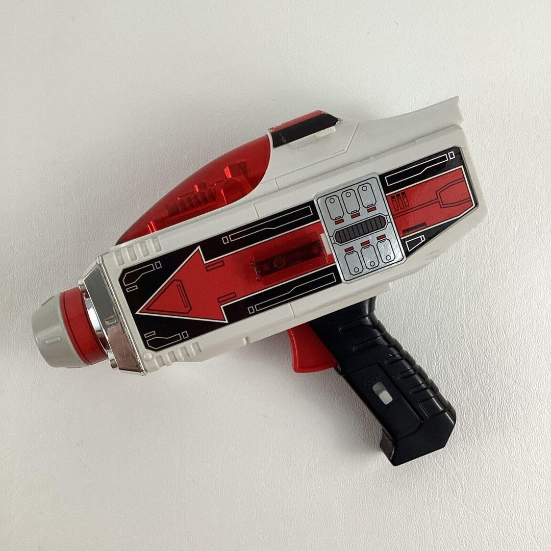 Power Rangers Time Force Deluxe Vortex Blaster Gun Weapon #1 Vintage ...