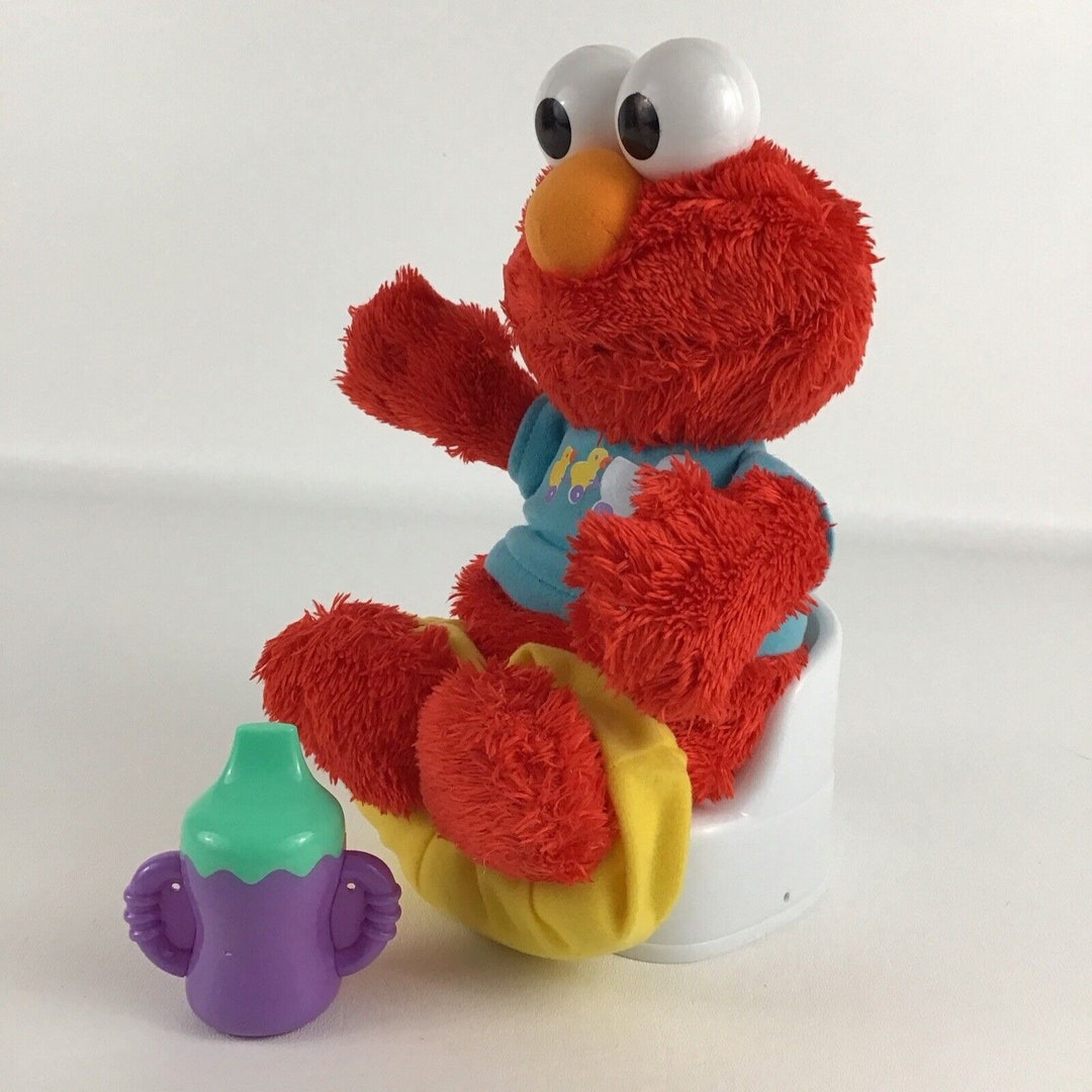 Buy Sesame Street Potty Time Elmo Electronic Plush Toilet Training Toy ...