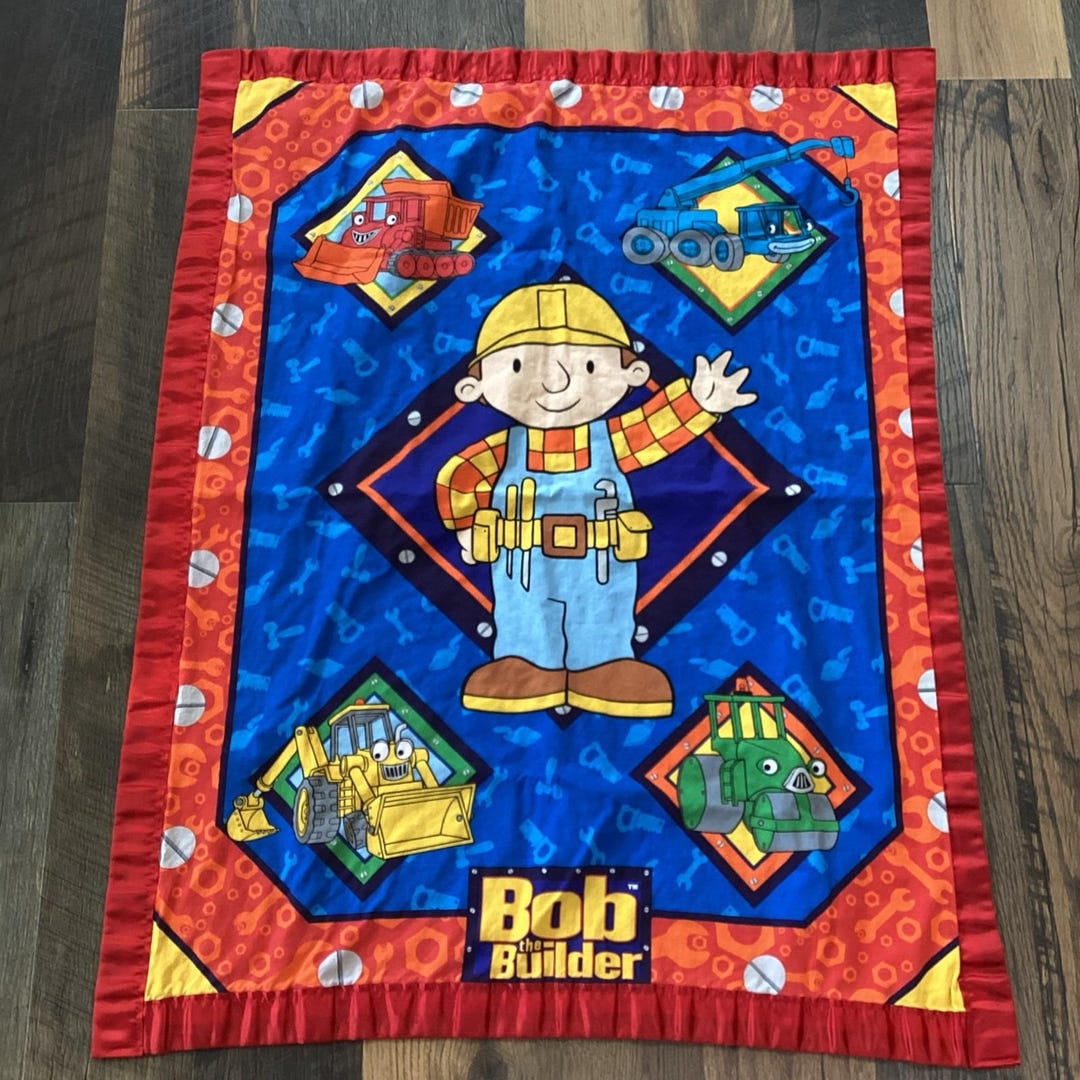 Bob the Builder Construction Toddler Baby Blanket Comforter Throw ...