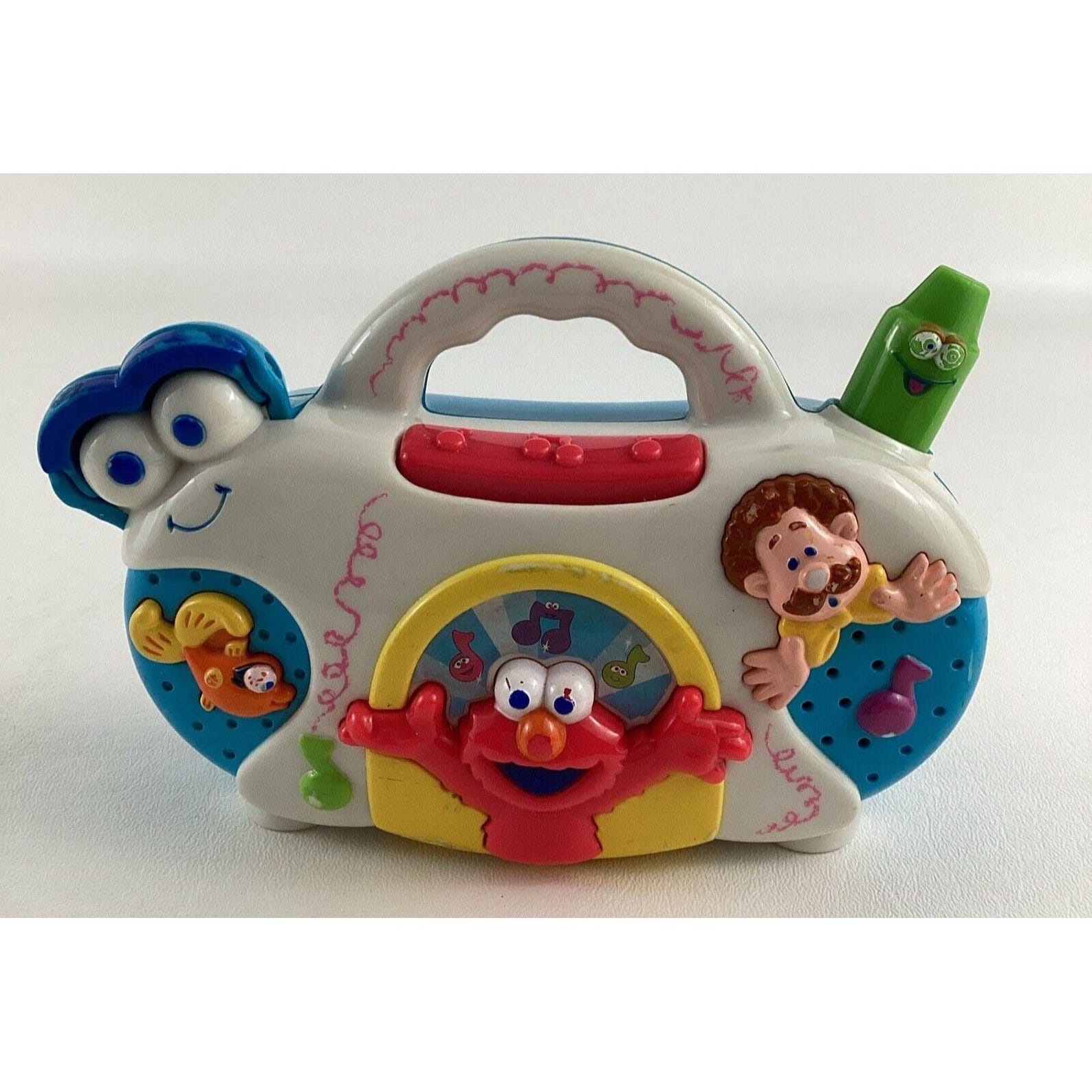 Sesame Street Rock With Elmo Radio Boom Box Toy Elmo's World Vintage ...