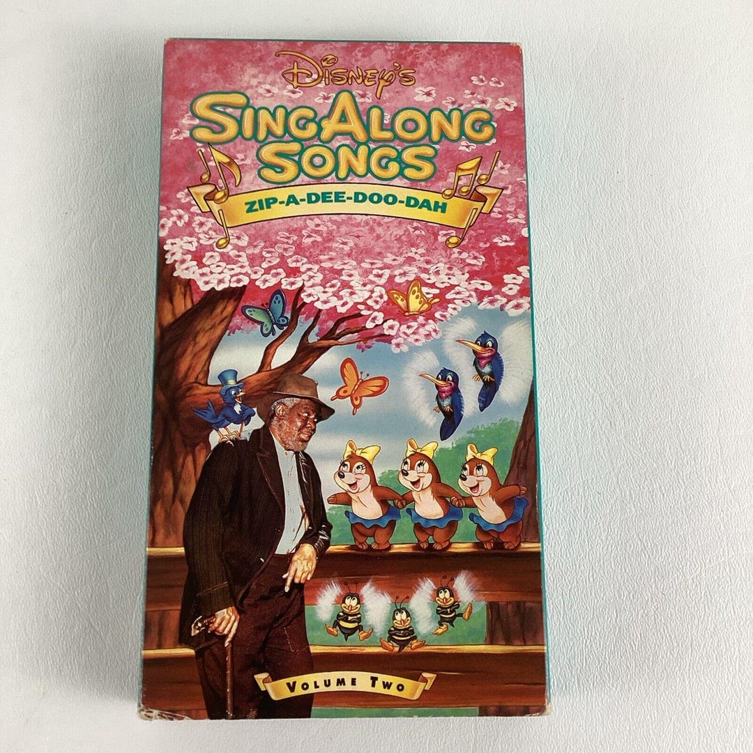 Disney Sing Along Songs VHS Tape Zip A Dee Doo Dah Video Volume Two ...