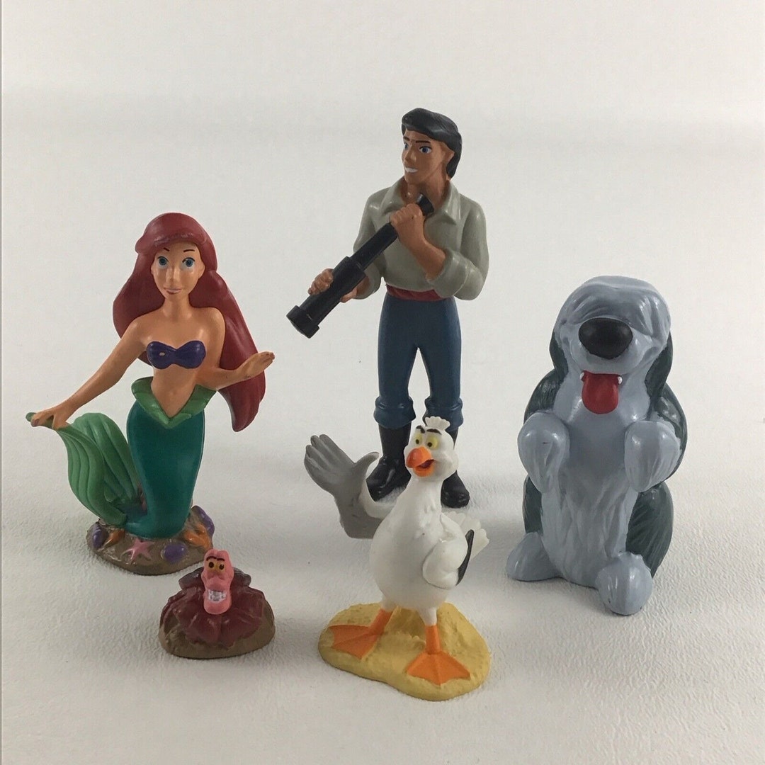 Disney Store Little Mermaid PVC Figure Topper Lot Ariel Eric Max ...