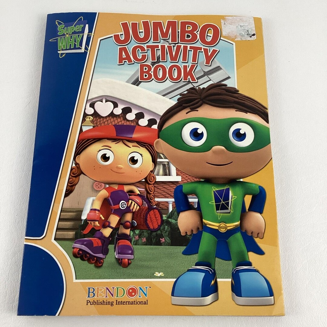 Super Why Jumbo Activity Book Coloring Game Puzzles Alpha Pig Presto ...