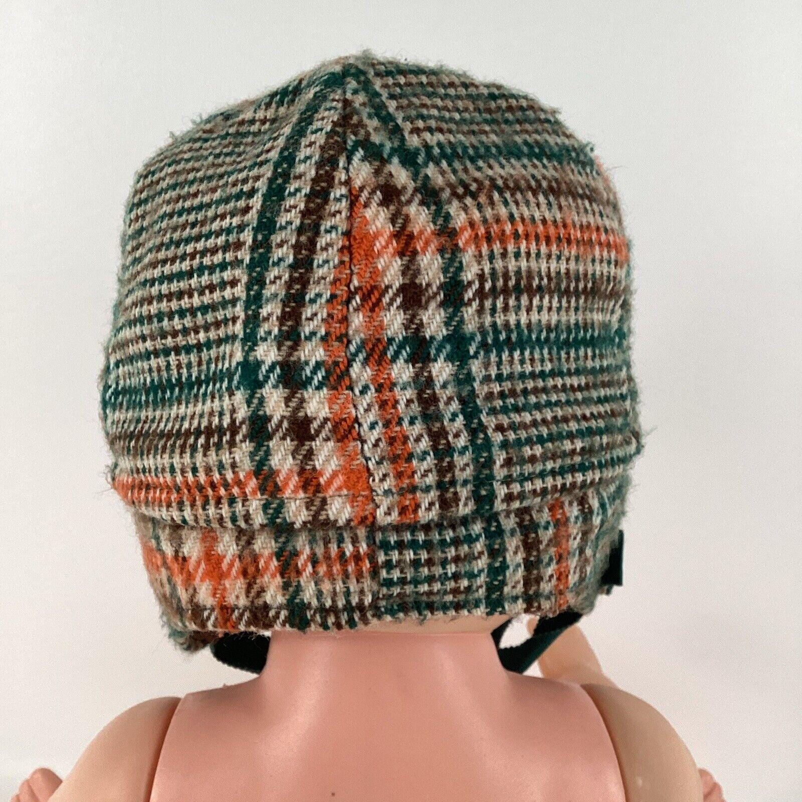 Plaid Twead Newsboy Cap Hat Chin Strap Irish Scottish Baby Toddler ...