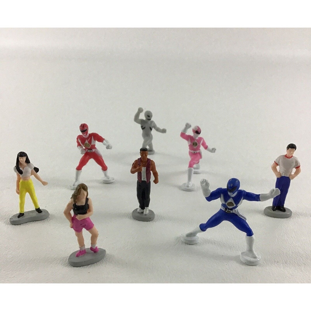 Mighty Morphin Power Rangers Micro Machines 8pc Figures Lot Vintage ...