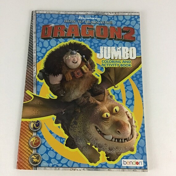 Dreamworks How to Train Your Dragon 2 Jumbo Coloring Activity - Etsy