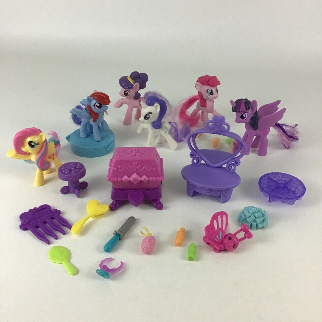 My Little Pony Mcdonald's Hidden Treasures Chest 6 Ponies Lot Hasbro ...
