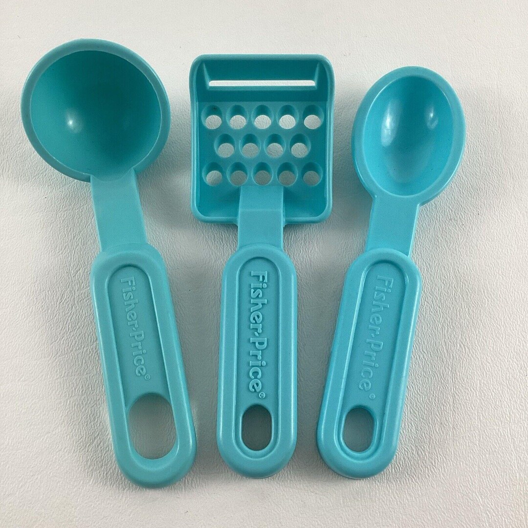 Fisher Price Fun With Food Ladle Spoon Utensil Blue Pretend 80s Lot ...