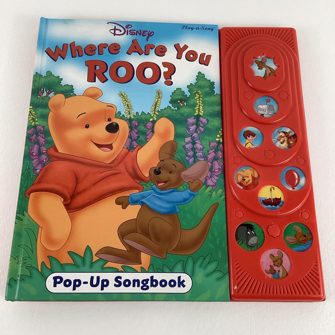 Disney Winnie Pooh Pop up Songbook Play A Song Where Are You Roo Book ...
