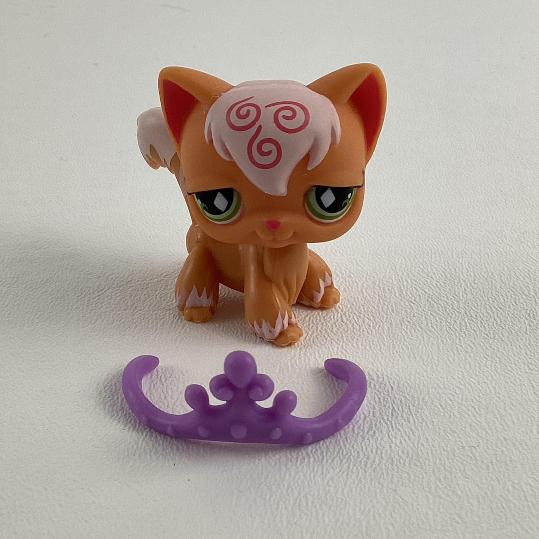 Littlest Pet Shop Longhair Cat #511 Animal Figure Swirl Hair 2006 ...