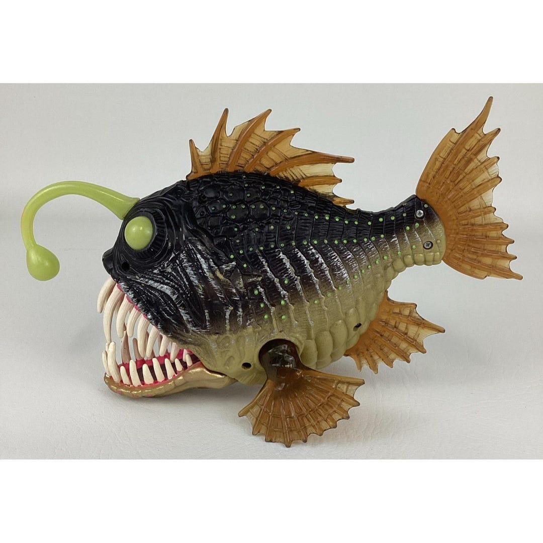 Toys R Us Chap Mei Deep Sea Angler Fish Toy Animal Planet Glow in the ...