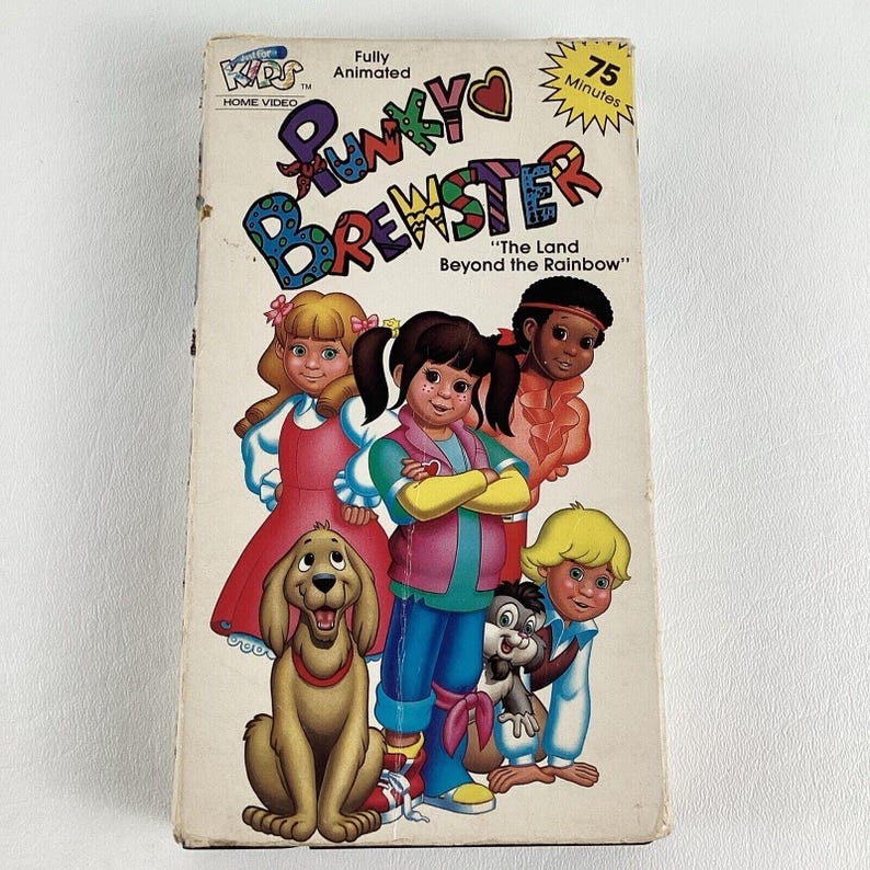 Punky Brewster VHS Tape the Land Before the Rainbow Fully Animated ...