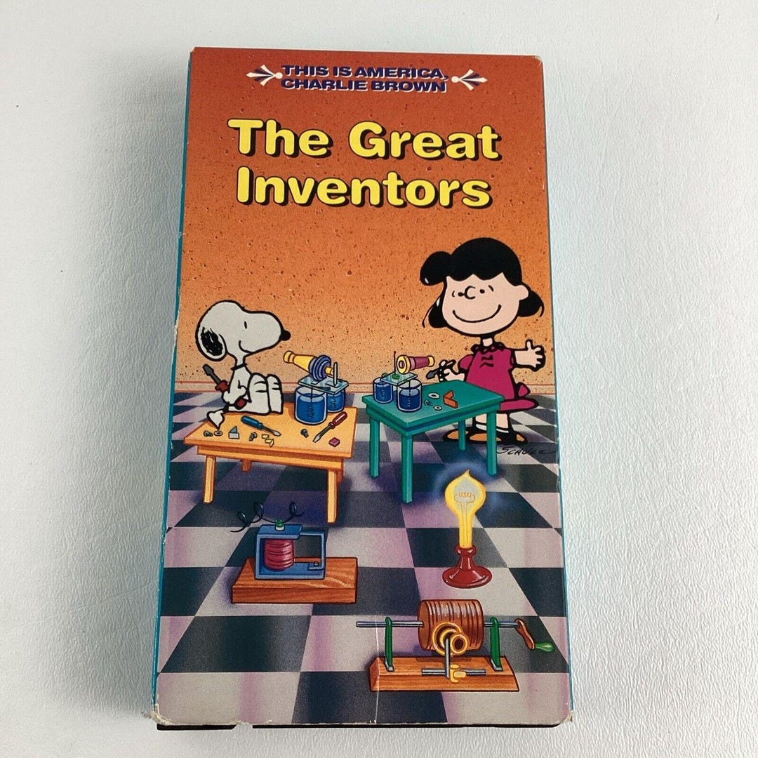 Peanuts This is America Charlie Brown VHS Tape the Great Inventors ...