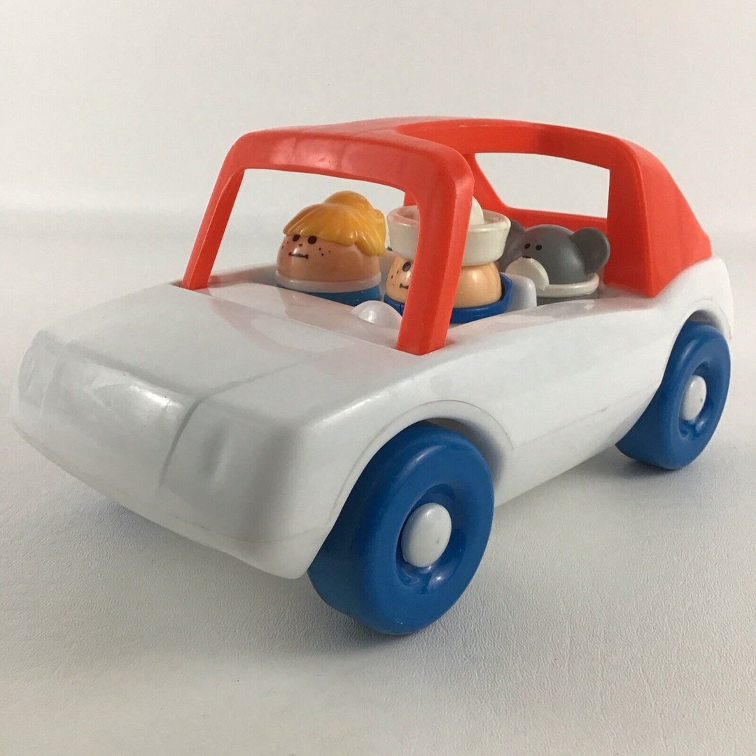 Little Tikes Toddle Tots Family Car Push Along Vehicle Figures Vintage ...