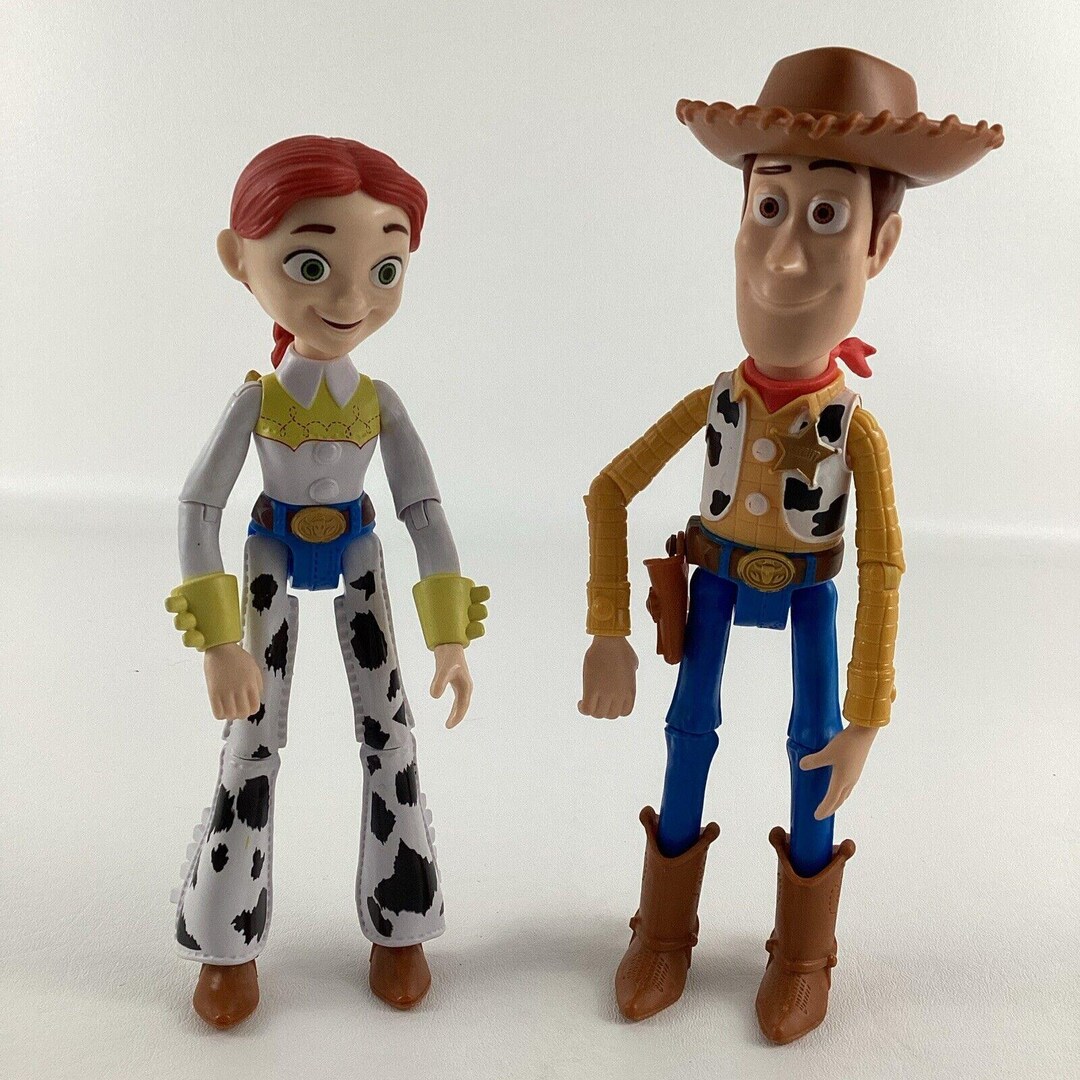 Disney Toy Story Sheriff Woody Cowgirl Jessie Poseable 9 Action Figure ...