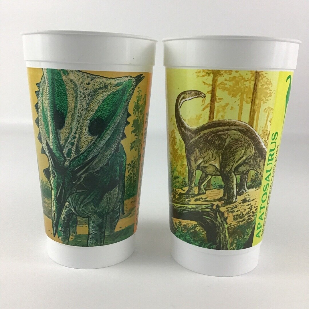 Cinemark Theatres Souvenir Collectible Cups Dinosaur Movie Vintage Lot ...