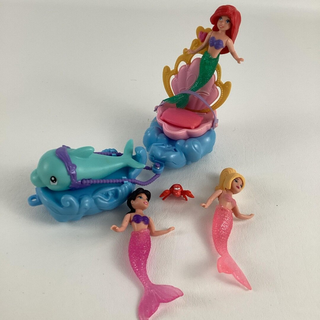 Little Mermaid Ariel Royal Dolphin Chariot Disney Princess Favorite ...
