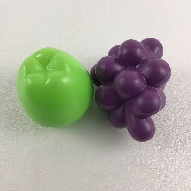 Little Tikes Vintage Pretend Play Food Healthy Fruit Lot Grapes Apple ...
