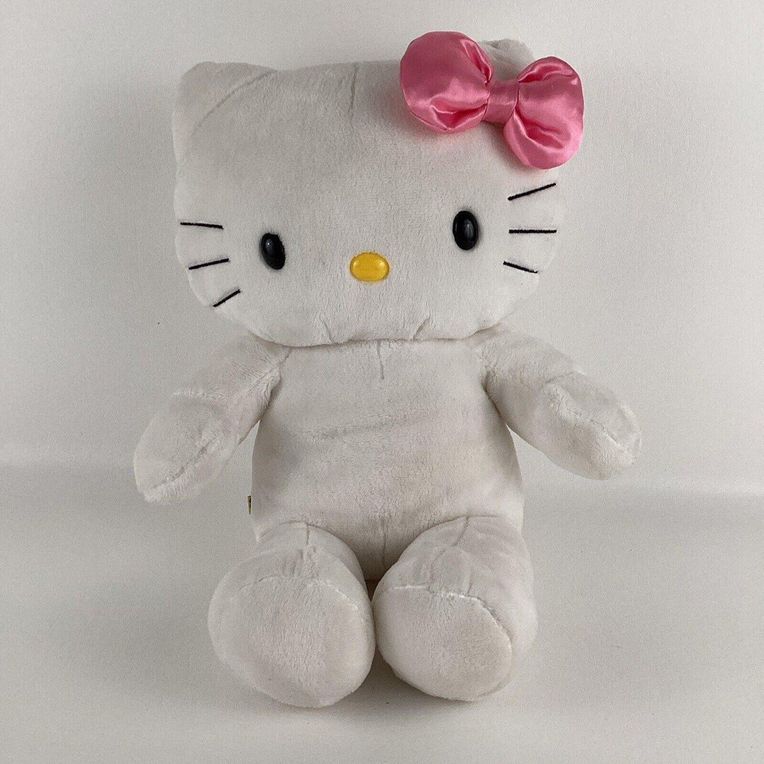 Build A Bear Workshop Hello Kitty 17 Plush Stuffed White Animal W Pink ...