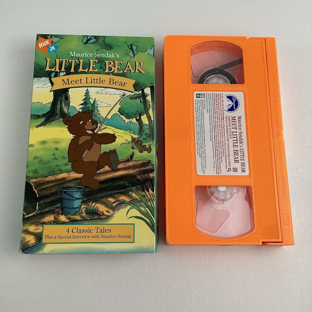 Little Bear VHS Tape Meet Little Bear Nick Jr Maurice Sendak Vintage ...