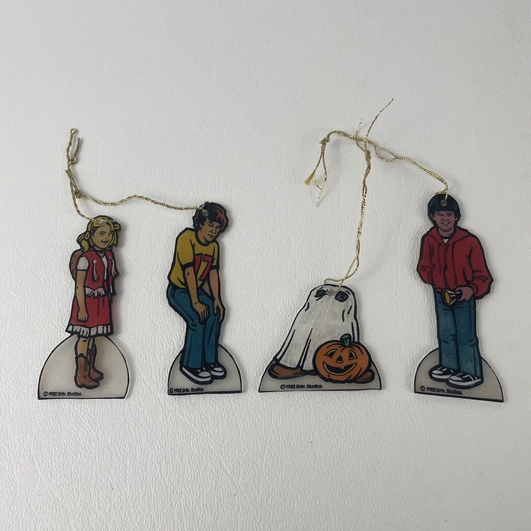 Shrinky Dinks E.T. Lot Christmas Ornaments by Colorforms Vintage 1982 ...