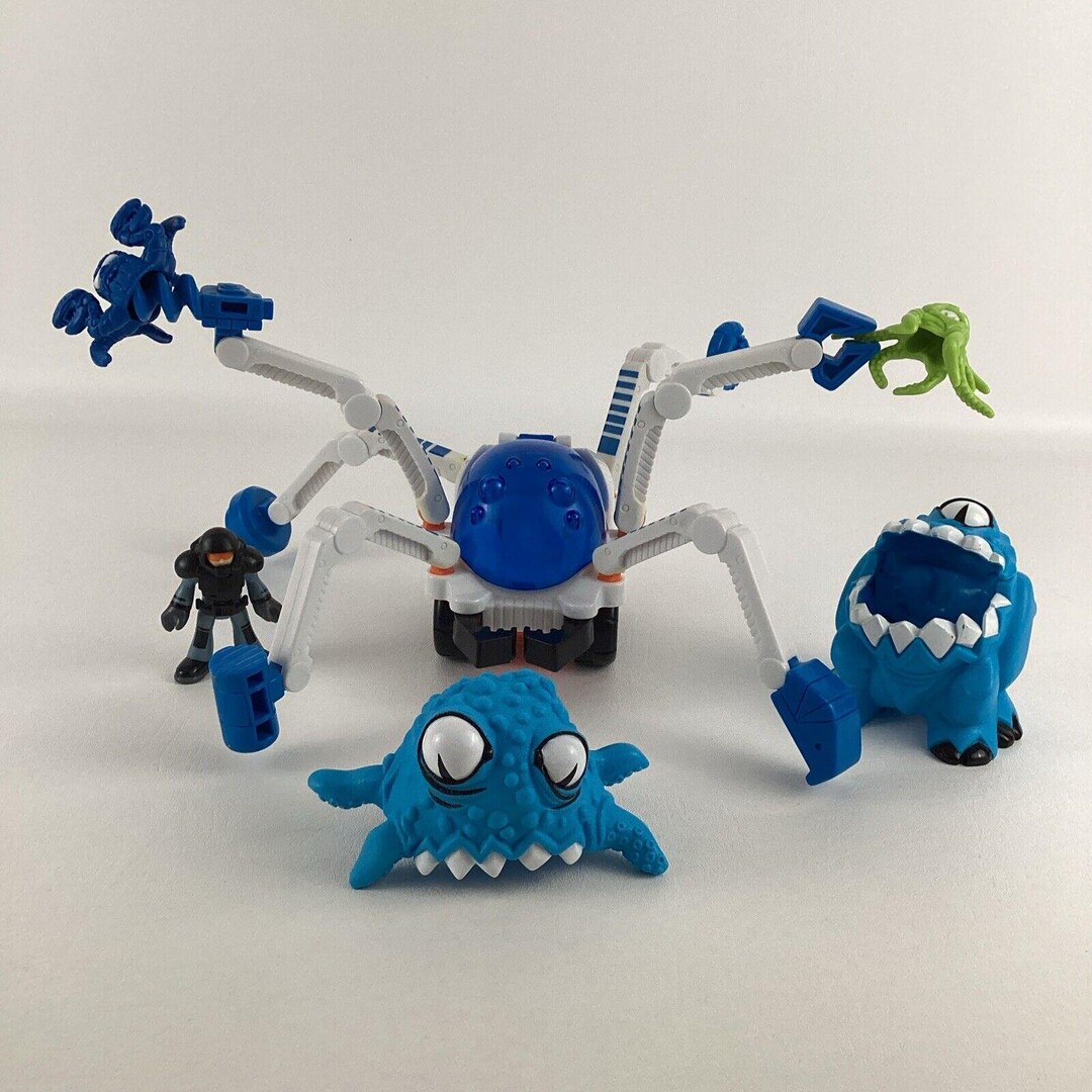 Fisher Price Imaginext Lunar Moon Rover Vehicle Figures Alien Creatures ...