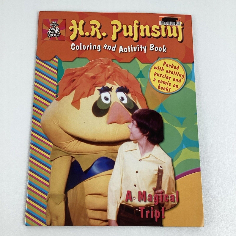 H.R. Pufnstuf Coloring Activity Book Vintage World Sid Marty Krofft ...
