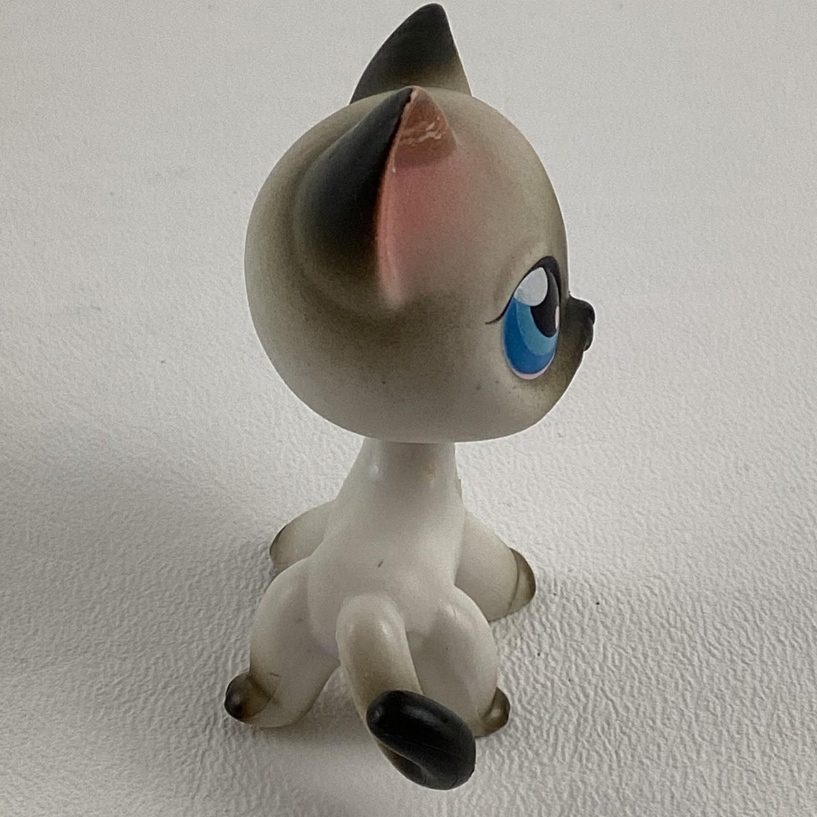 Littlest Pet Shop Siamese Kitty Cat Kitten Animal Figure Rare Vintage ...