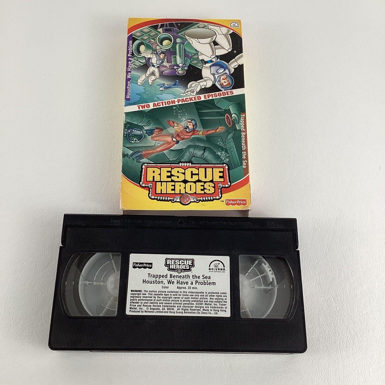 Fisher Price Rescue Heroes VHS Tape Action Packed Animated Episodes ...