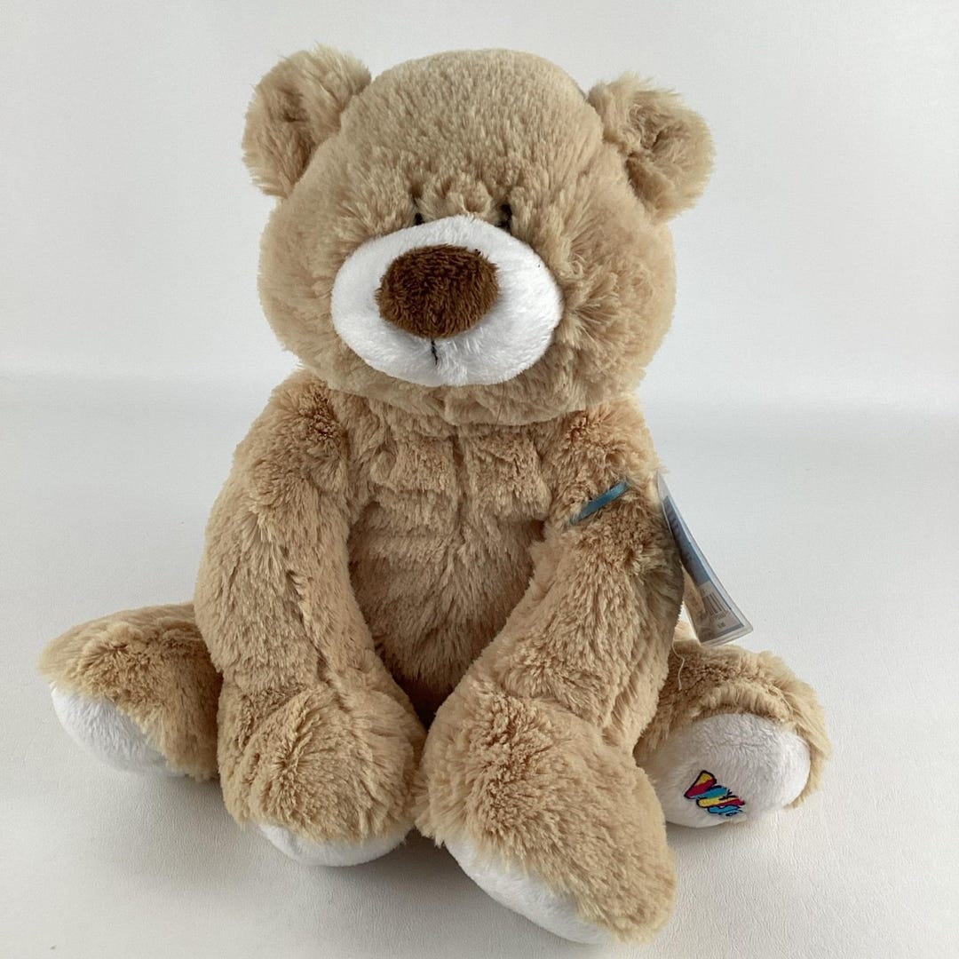 Ganz Webkinz Jr Tan Teddy Bear 12" Plush Stuffed Animal Toy Cuddly ...