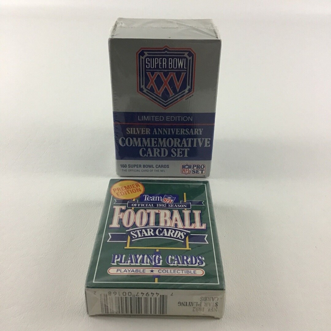 NFL Super Bowl XXV Commemorative Card Set Football Playing Cards New ...