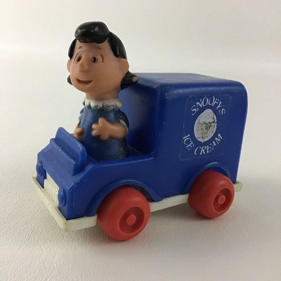 Peanuts Gang Push N Pull Snoopy Ice Cream Truck Lucy Figure Vintage 50s UFS Toy - Etsy
