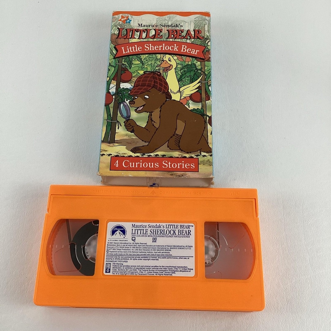 Little Bear VHS Tape Little Sherlock Bear 4 Curious Stories Nick Jr ...