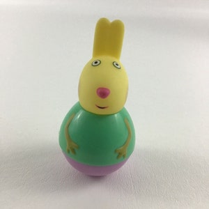 Peppa Pig Weebles Rebecca Rabbit 3 Figure Character Toy Collectible ...