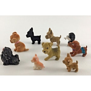 Barbie Pets Collectible Figures Fuzzy Flocked Puppy Dog Dogs Mattel Toy 9pc Lot - Etsy