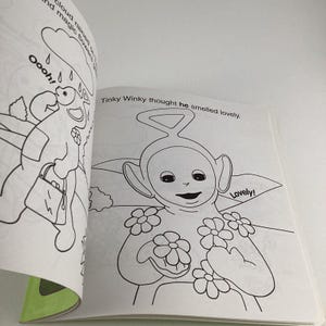 Teletubbies Big Coloring Book the Magic Cloud Tear Out Pages Tinky ...