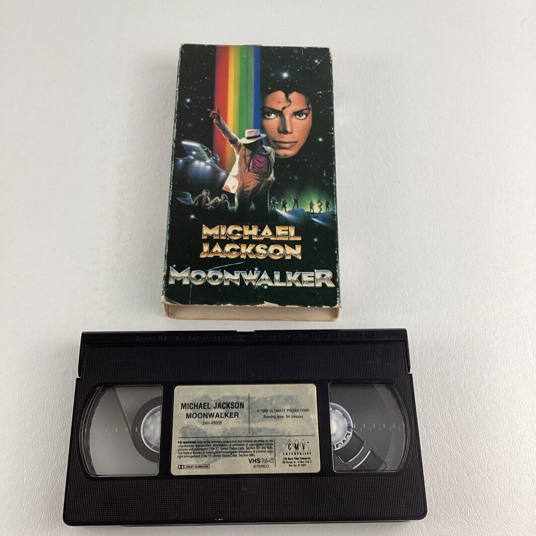 Michael Jackson Moonwalker VHS Tape Song Dance Superstar Video Vintage 1988 - Etsy