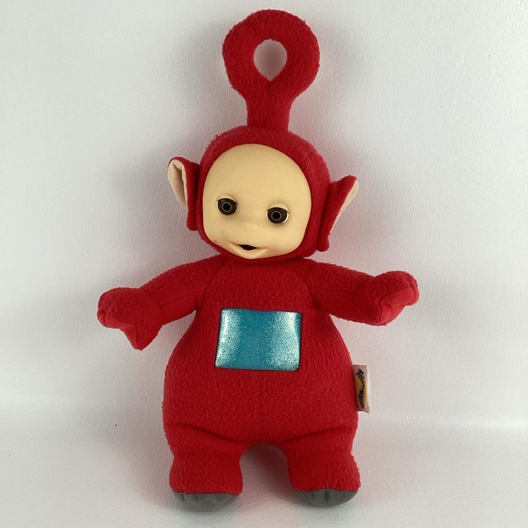 Teletubbies Talking Po Red Electronic 14" Plush Stuffed 90s Toy Vintage ...