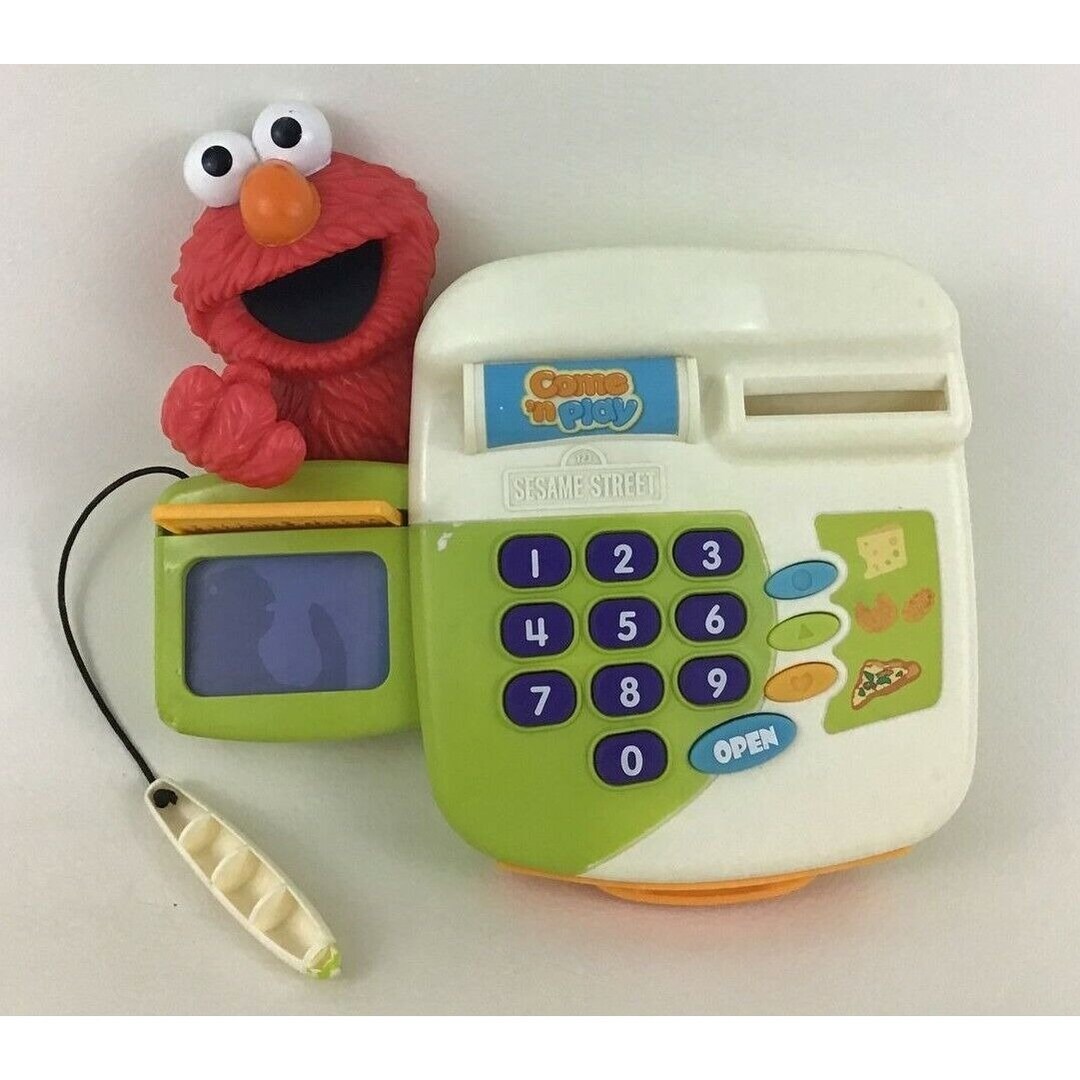 Sesame Street Come N Play Elmo Money Register Playskool Toy Money ...