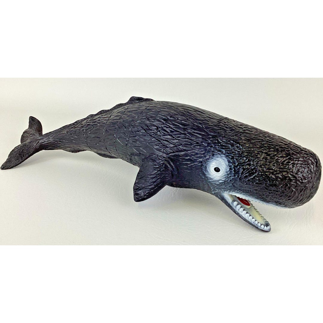 Ocean Sperm Whale Sea Life Replica Realistic Action Figure Toy Marine ...