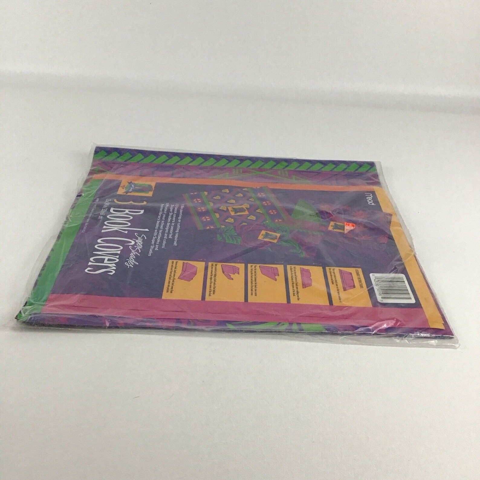 Super Shades Book Covers School Supplies Colorful Designs Vintage 1992 ...