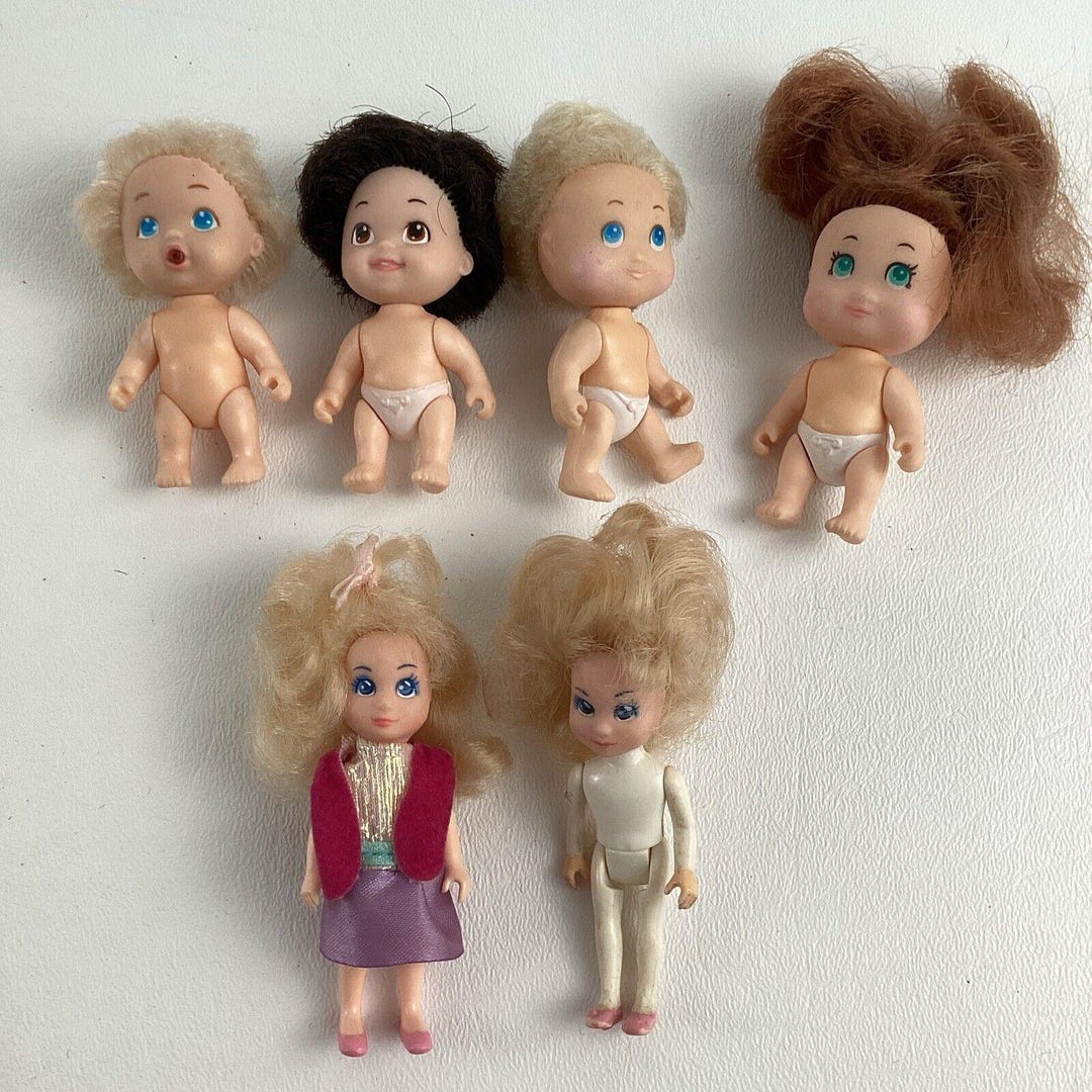 Tyco Quints Dream Builders Mini Dolls Lot Baby Vintage 1990's Mixed Toy ...