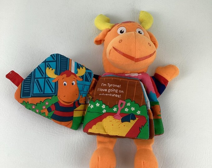 The Backyardigans Tyrone Plush 12" Stuffed Animal Cloth Book Moose Nick ...