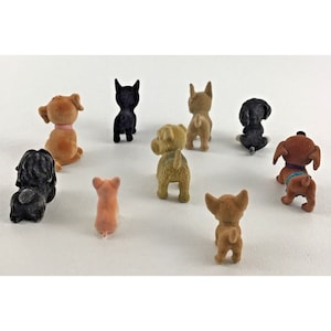Barbie Pets Collectible Figures Fuzzy Flocked Puppy Dog Dogs Mattel Toy ...